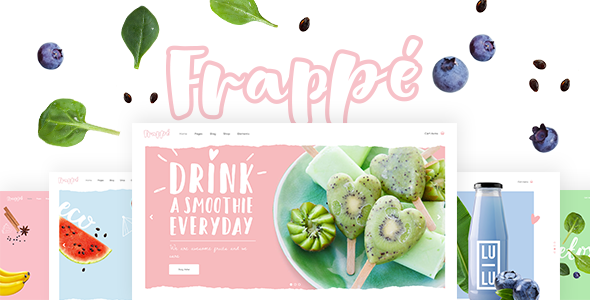 Frappé - Smoothie, Juice Bar and Organic Food Theme - code.market