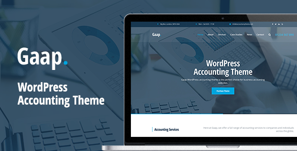 Gaap - WordPress Accounting Theme - code.market