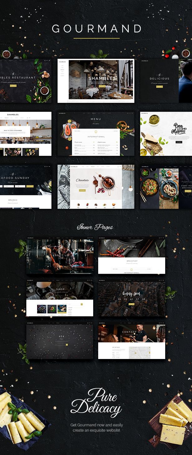 Gourmand - Restaurant, Bistro & Chef Theme - code.market