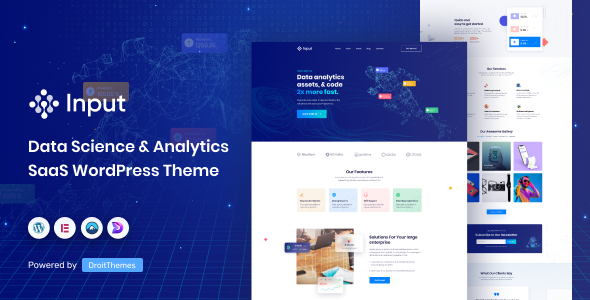 Input - Data Science & Analytics SaaS WordPress Theme - code.market