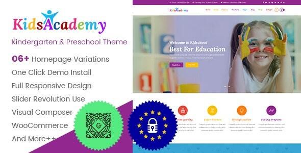 KidsAcademy - Kids, Kindergarten & Preschool WordPress Theme - code.market