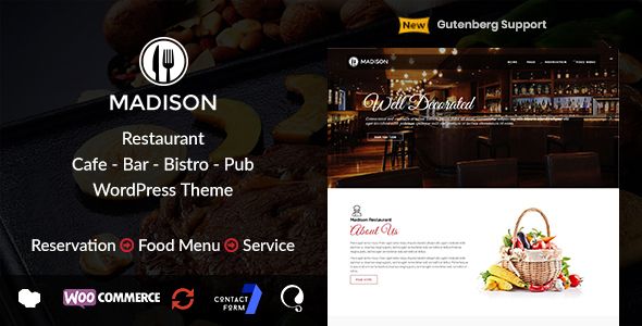 Madison | WordPress Restaurant Theme - code.market
