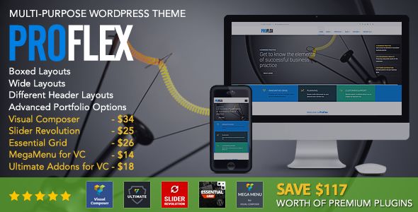 Proflex - MultiPurpose WordPress Theme - code.market