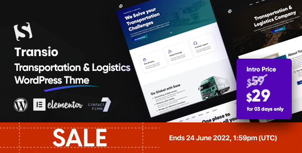 Transio - Transportation & Logistics WordPress Theme - code.market