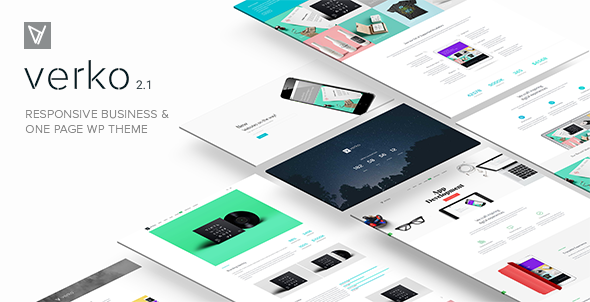 Verko | Responsive Business & One Page WP Theme Wordpress Business - code.market