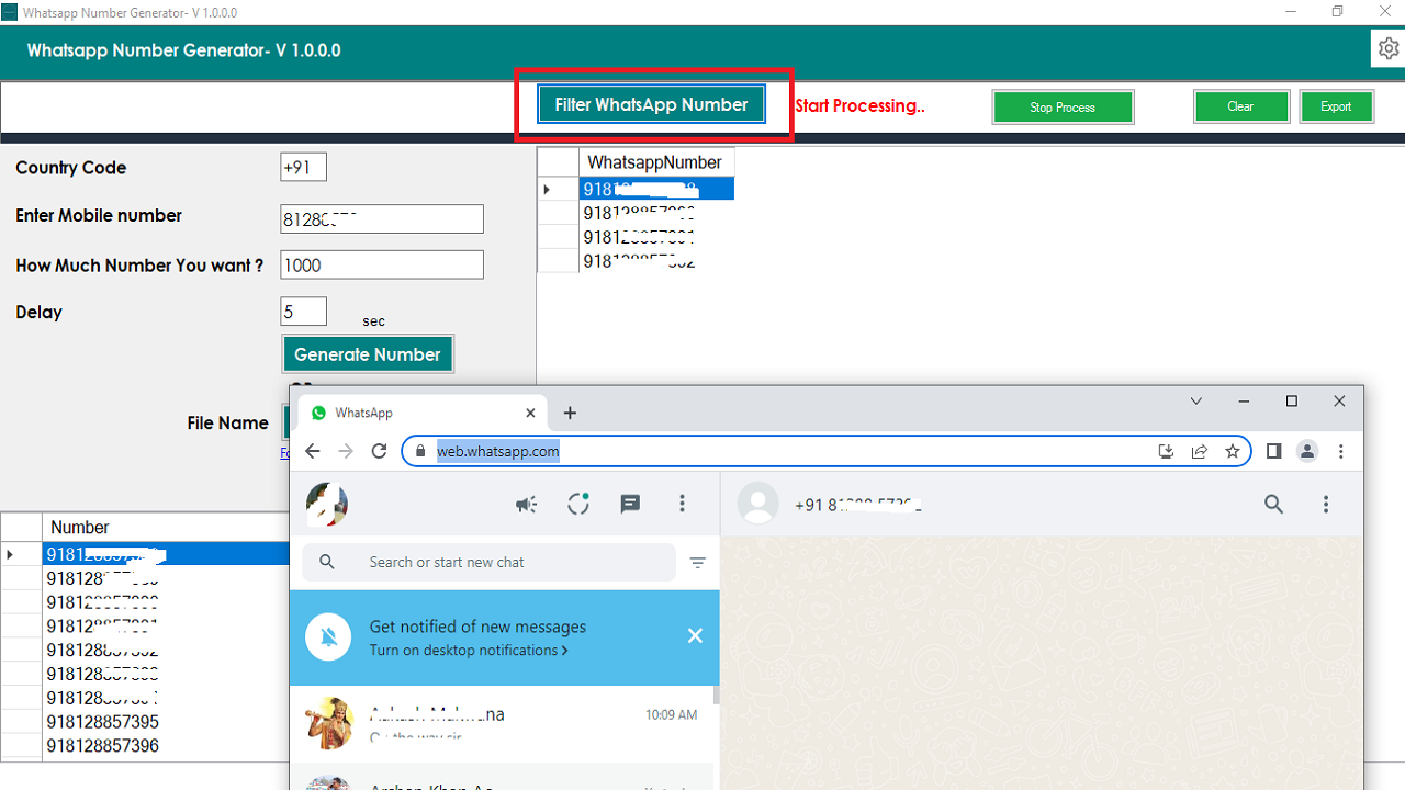 Whats Number Generator and Filter Pro - code.market