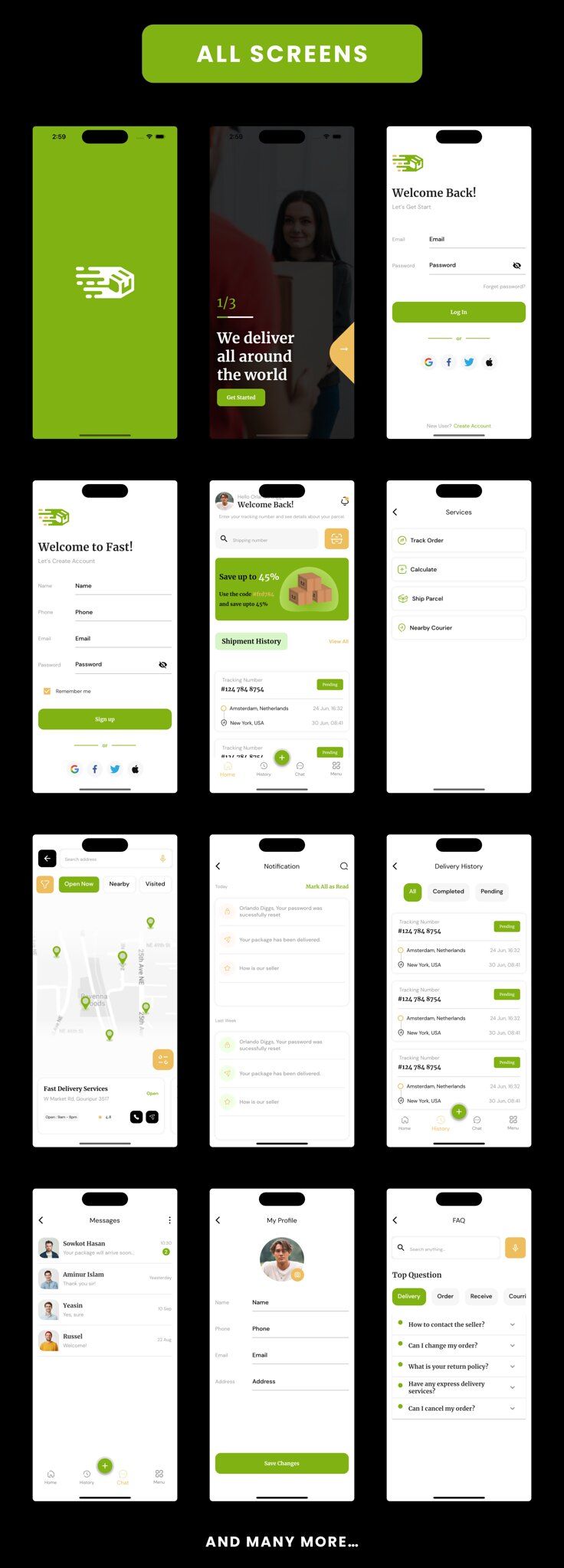 Courier App - Flutter Mobile App Template - code.market