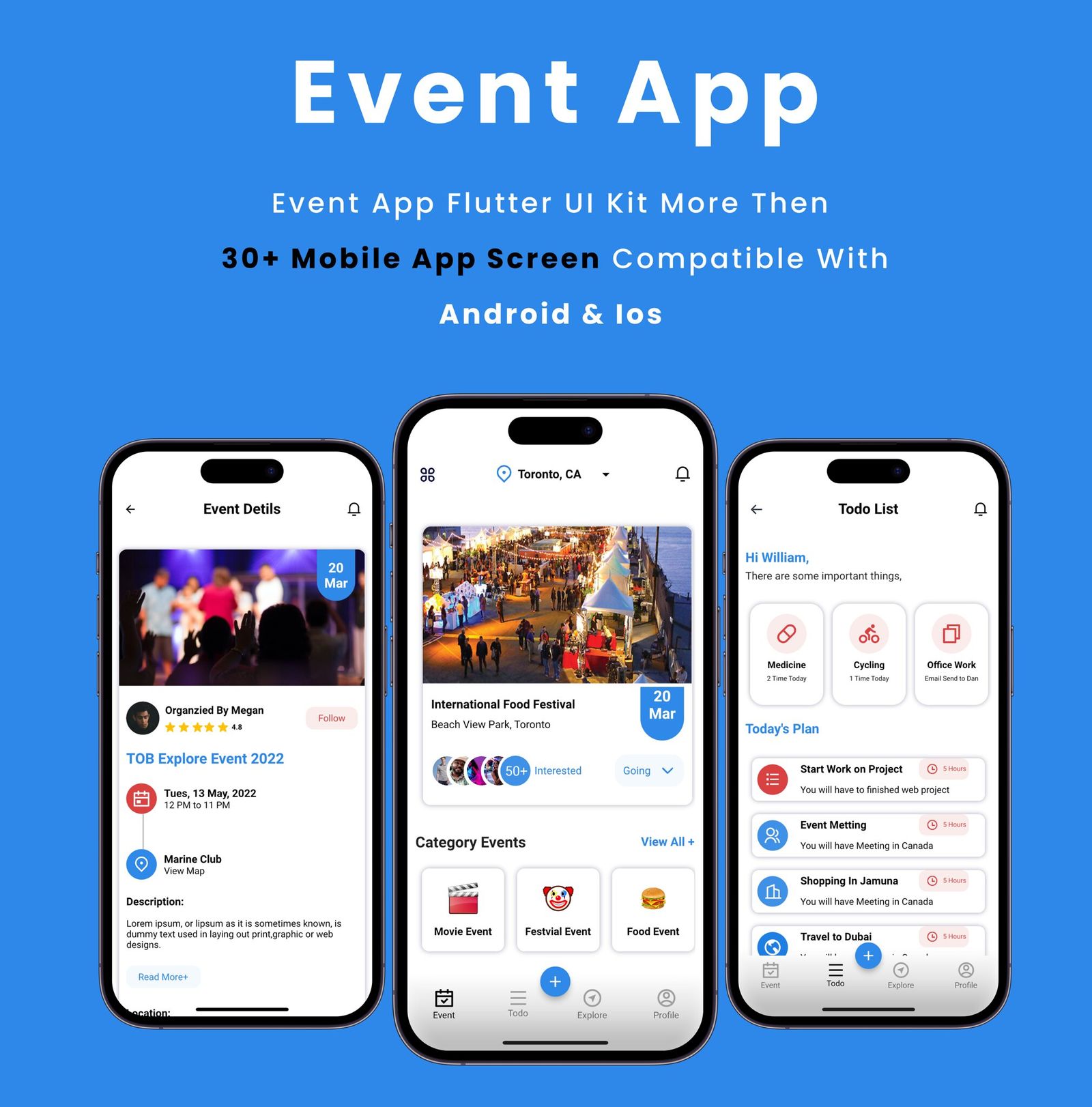 Event App - Flutter Mobile App Template - code.market