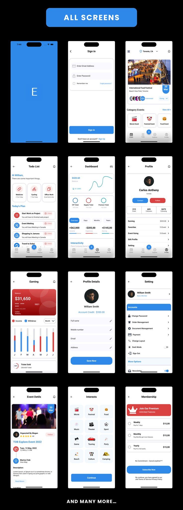 Event App - Flutter Mobile App Template - code.market