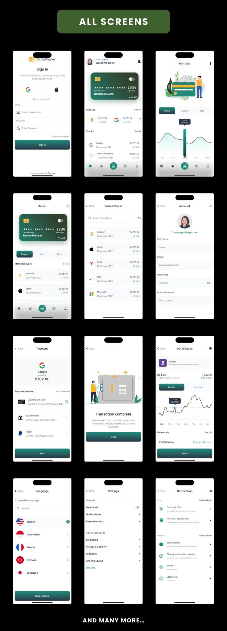 Wallet App - Flutter Mobile App Template - code.market
