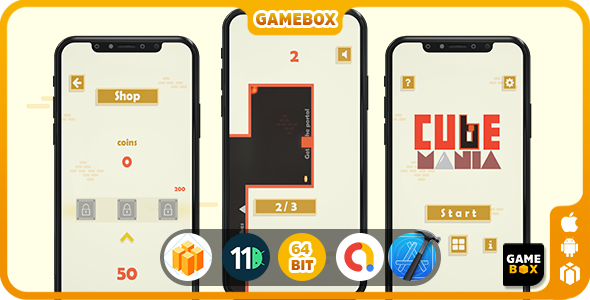 CUBE MANIA -ANDROID-IOS-BUILDBOX CLASSIC - code.market