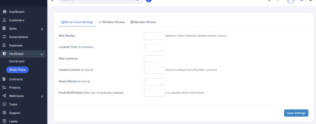 PerfShield - The powerful security toolset for Perfex CRM - code.market