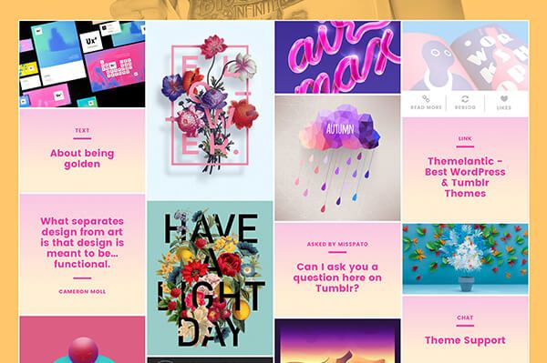 Gradient Tumblr Theme - code.market