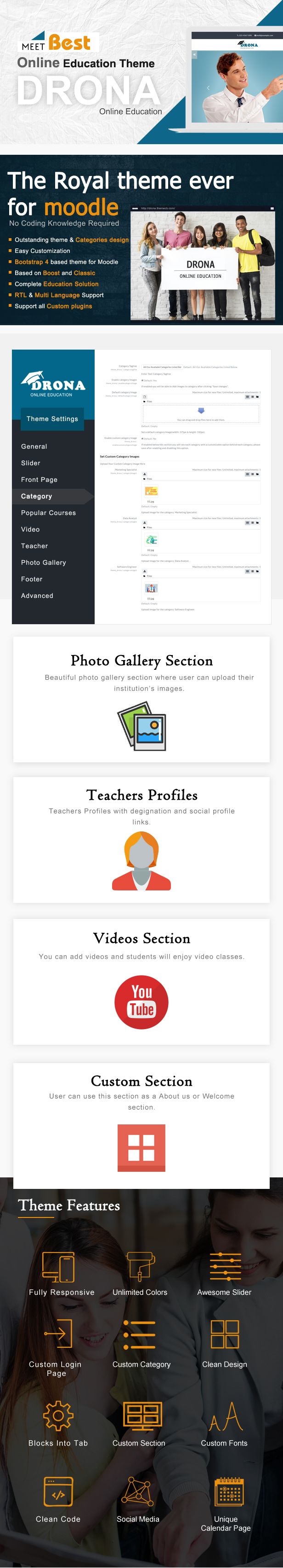 Drona - Multipurpose Moodle Theme - code.market