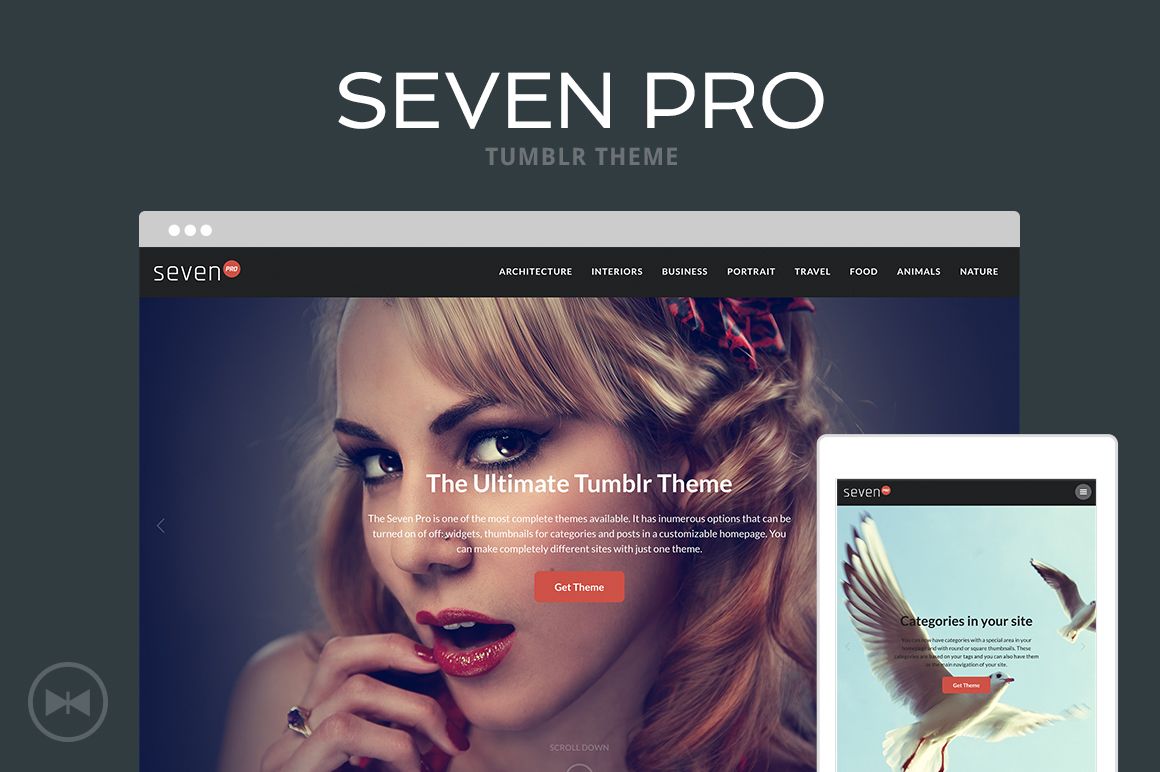 Seven Pro Tumblr Theme - code.market