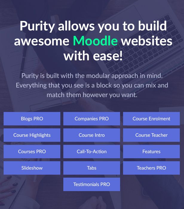 Purity - Premium Moodle Theme - code.market