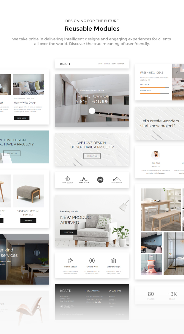 Kraft - Email Template for Interior Design and - code.market