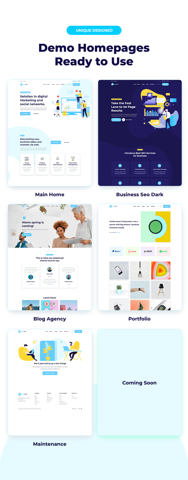 Faryfinit - Multipurpose Blogger Template - code.market