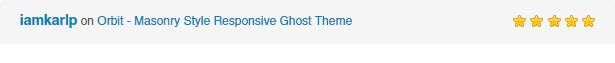 Orbit - Masonry Style Responsive Ghost Theme - code.market