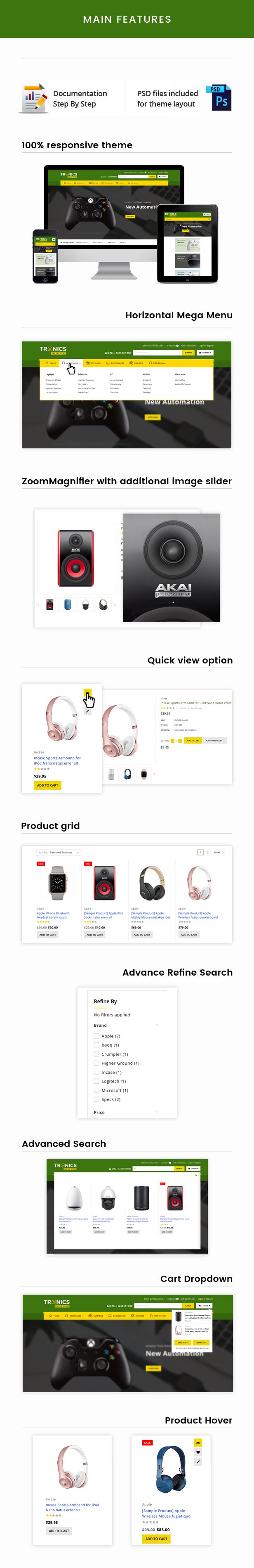 Tronics - Multipurpose Stencil BigCommerce Theme - code.market