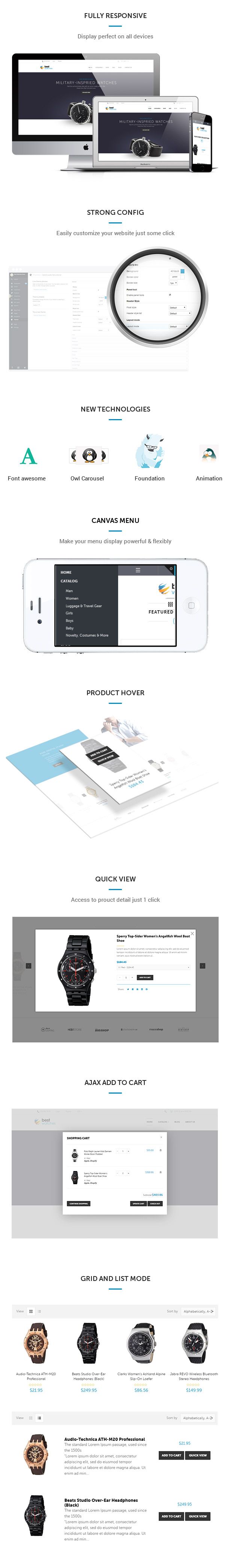 Watches - Responsive Shopify Template - code.market