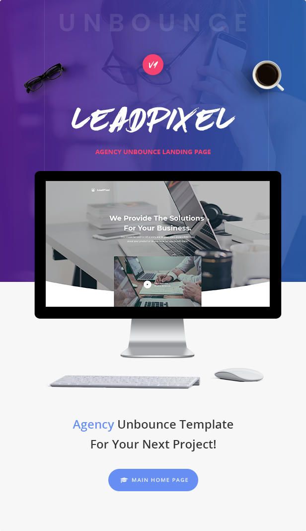 LeadPixel - Agency Unbounce Landing Page Template - code.market