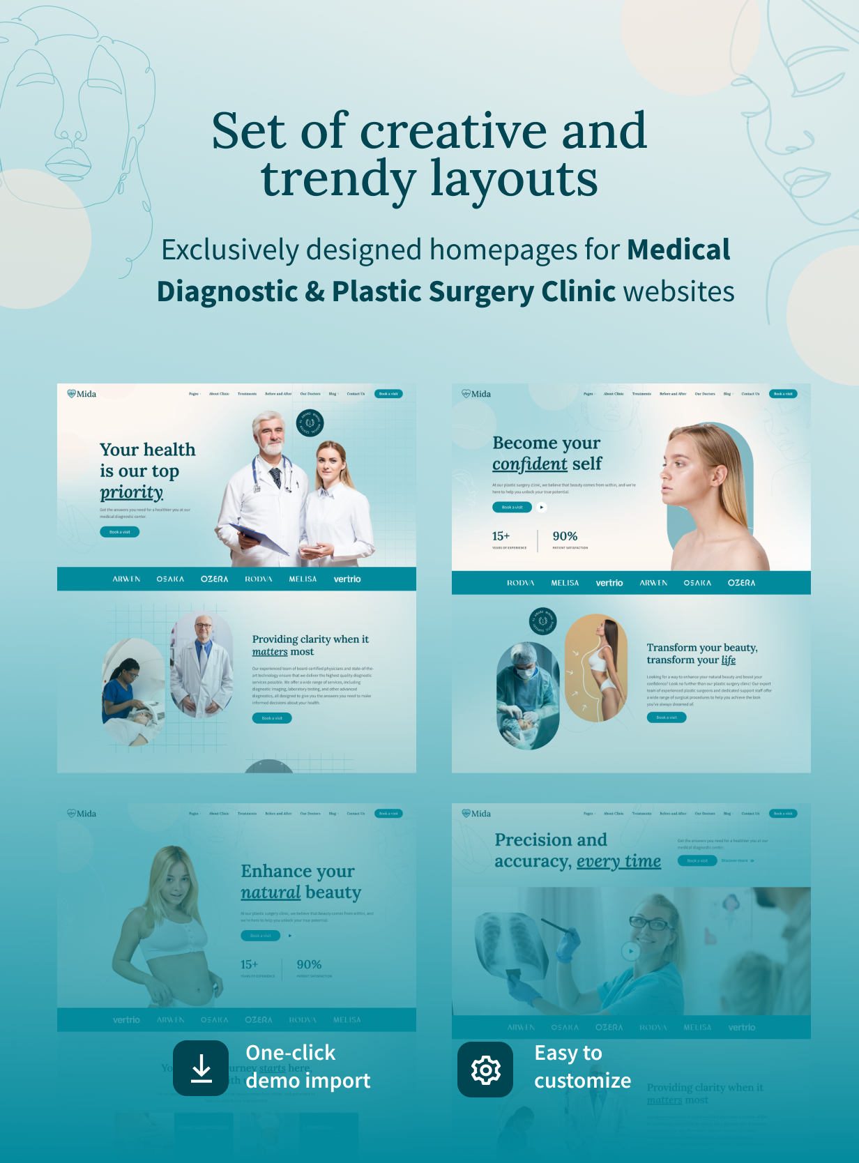 Mida - Medical Diagnostic & Plastic Surgery Clinic WordPress Theme - code.market