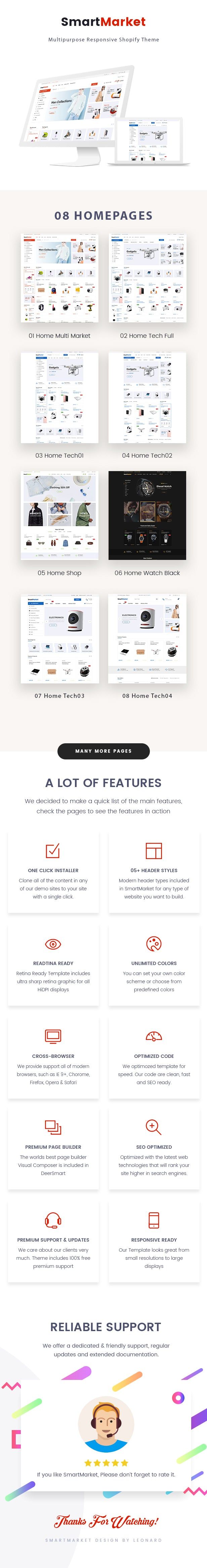 SmartMarket - Multipurpose Shopify Theme - code.market