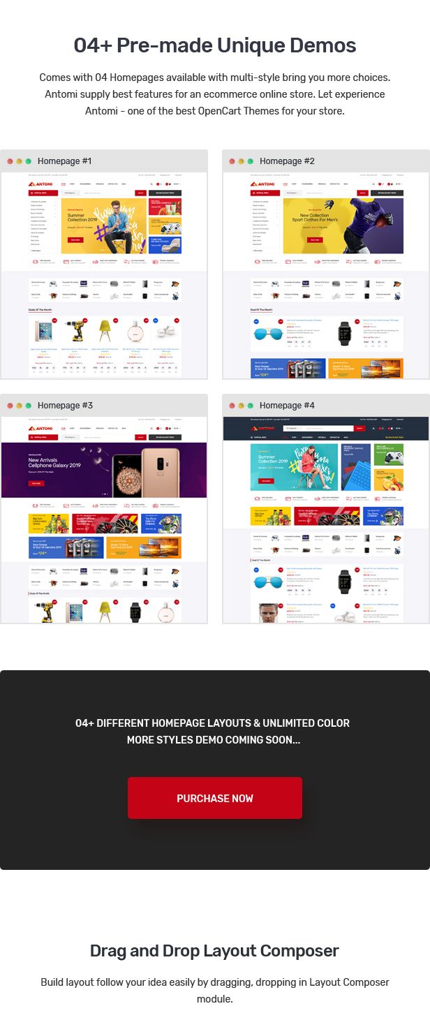 Antomi - Multipurpose OpenCart Theme (Included Color Swatches) - code.market