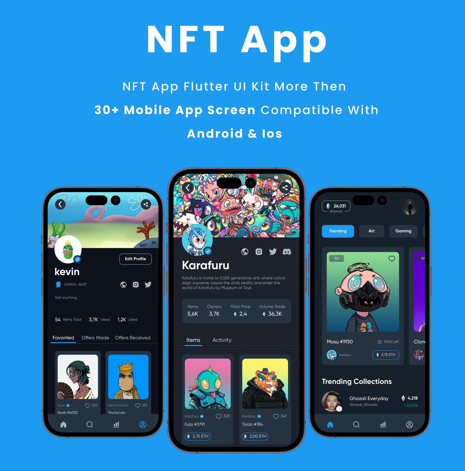 Nft App Flutter Mobile App Template Codemarket