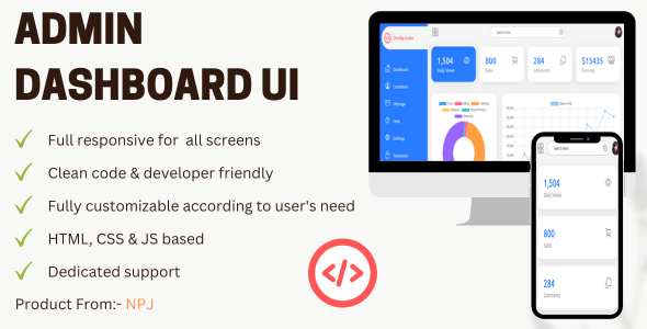 Admin dashboard UI - code.market