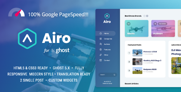 Airo - Minimal Theme for Ghost - code.market