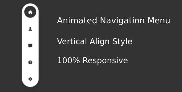 Animated Vertical Navigation Menu - code.market