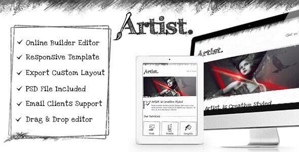 Artist - Responsive Email Template + Builder Access - code.market