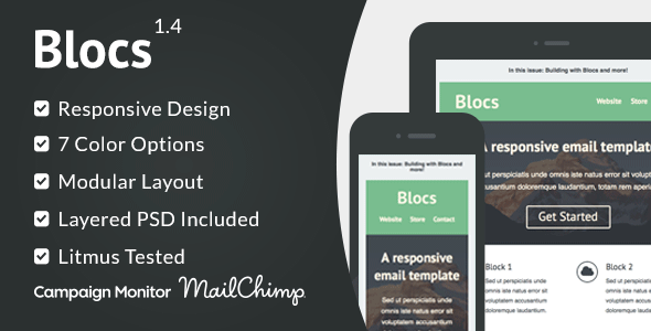 Blocs - Responsive Email Template - code.market