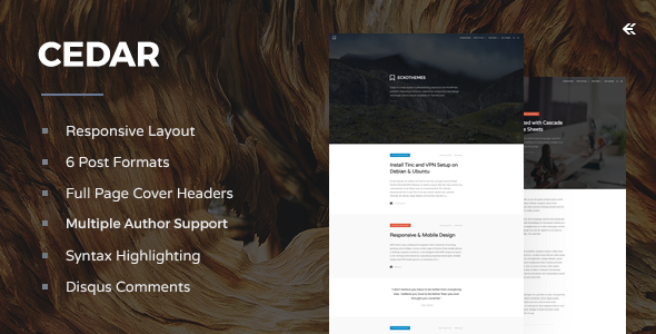 Cedar - Responsive Ghost Theme - code.market