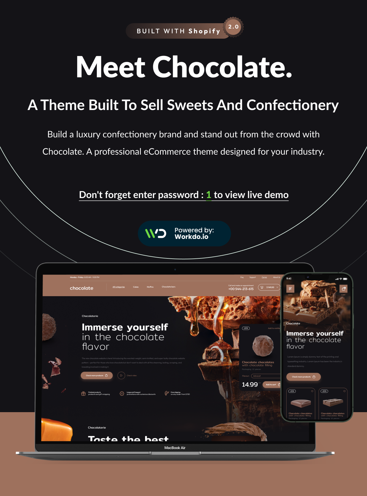 Chocolate - Shopify 2.0 Cake Shop Theme - code.market