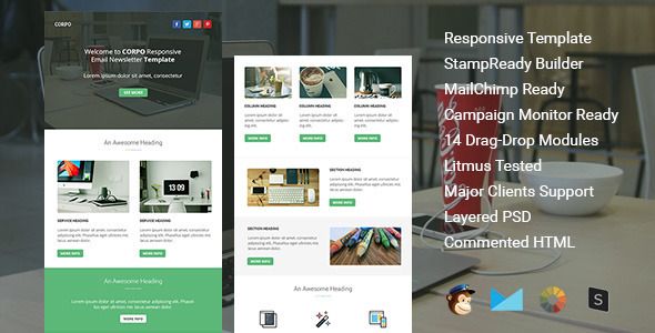 Corpo - responsive email template - code.market