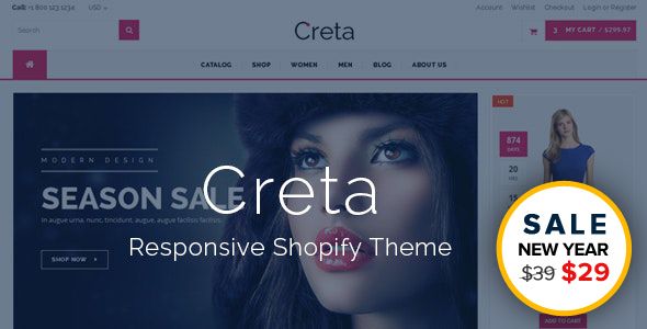 Creta - MultiPurpose Shopify Theme & Template - code.market