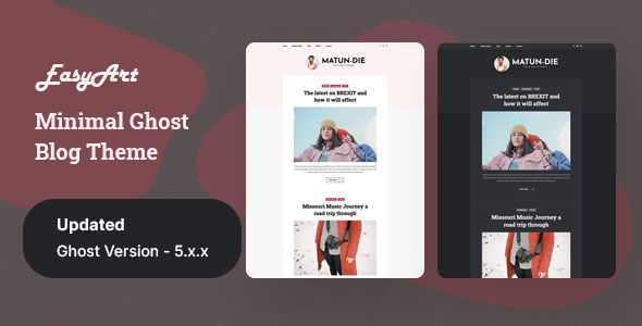 Easyart - Minimal Ghost Blog Theme - code.market