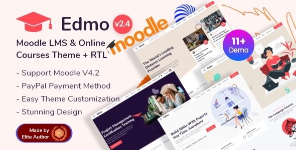 Edmo - Moodle 4+ Education LMS & Online Courses Theme - code.market
