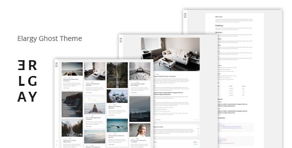 Elargy - Responsive Minimal Ghost Theme - code.market