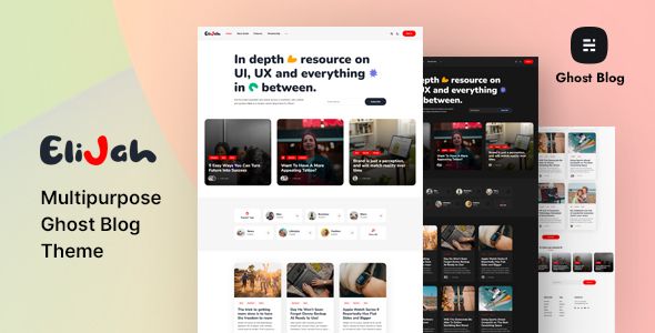 Elijah - Multipurpose Ghost Blog Theme - code.market