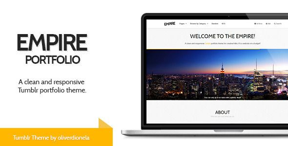 Empire - Responsive Tumblr Portfolio Theme - code.market