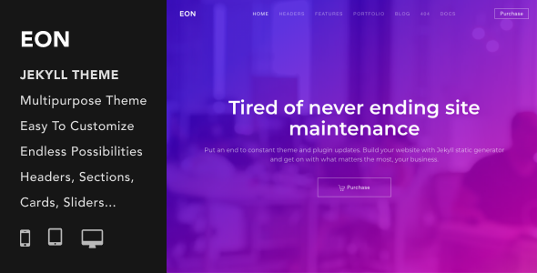 Eon | Multi-Purpose Responsive Jekyll Theme - code.market