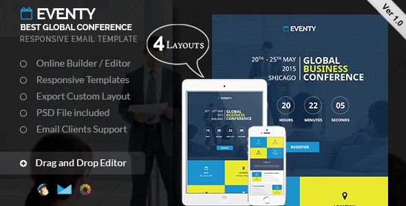 Eventy - Event Email Template Marketing Email Templates - code.market
