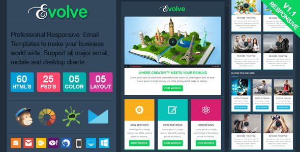 Evolve - Professional Responsive Email Template - code.market