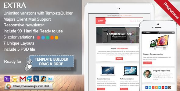 Extra - Responsive E-mail Template - code.market