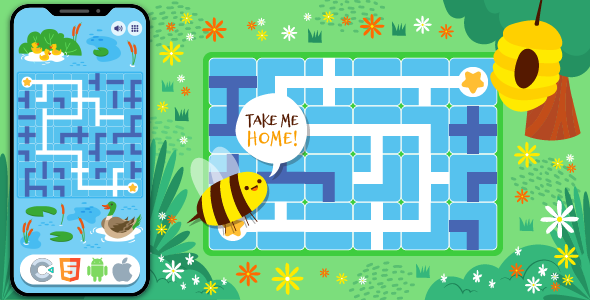 Find Path Animal - HTML5 Game, Construct 3 - code.market