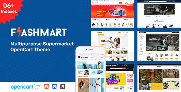 FlashMart - Multipurpose Supermarket OpenCart 3 Theme - code.market